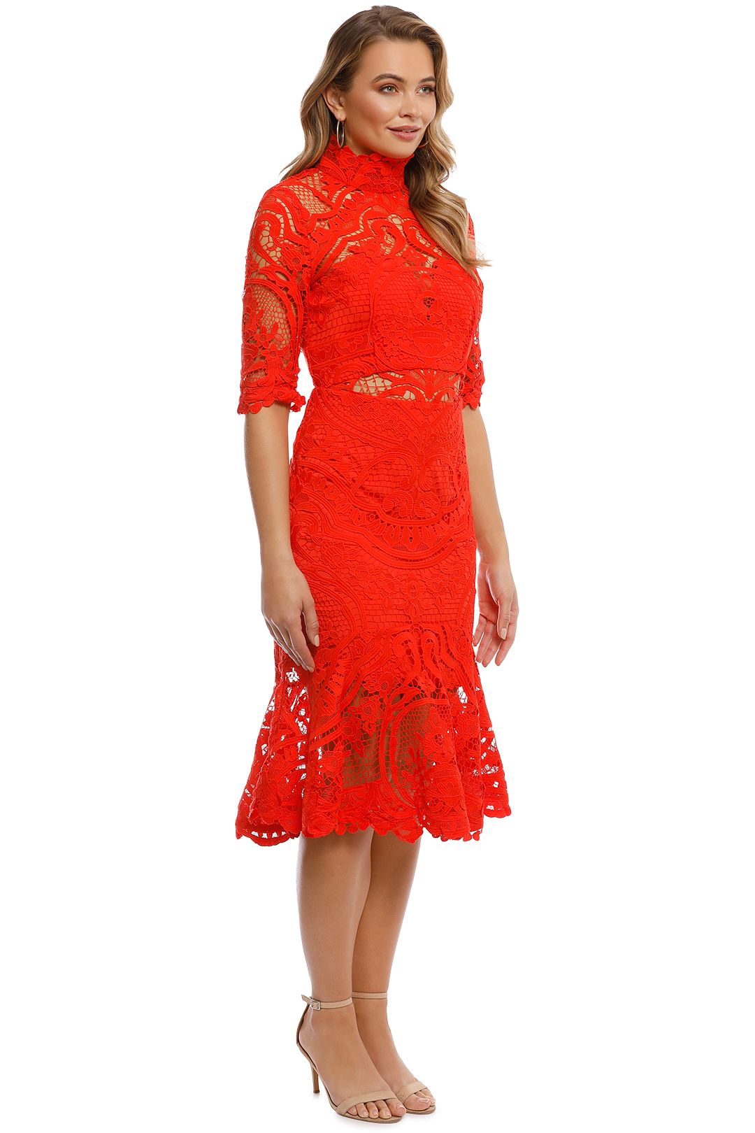 Eternity Dress in Mandarin by Thurley for Rent | GlamCorner