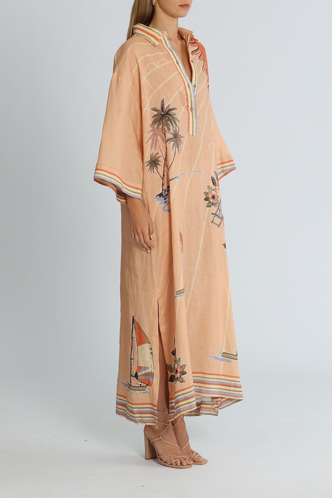 Hire Marina Pool Dress in Dusty Pink | Alemais | GlamCorner