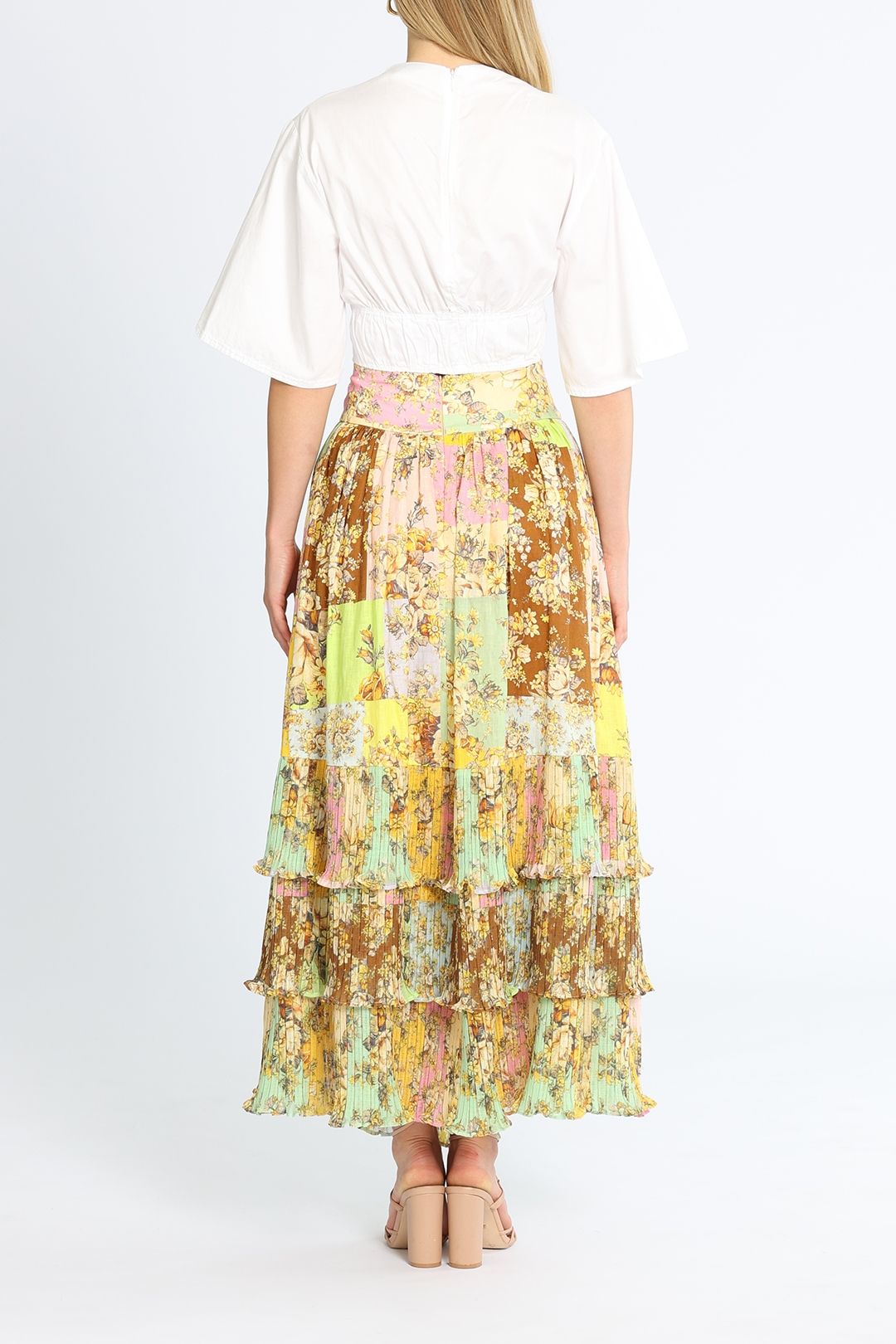 Hire Matilde Pleat Midi Skirt | Alemais | GlamCorner