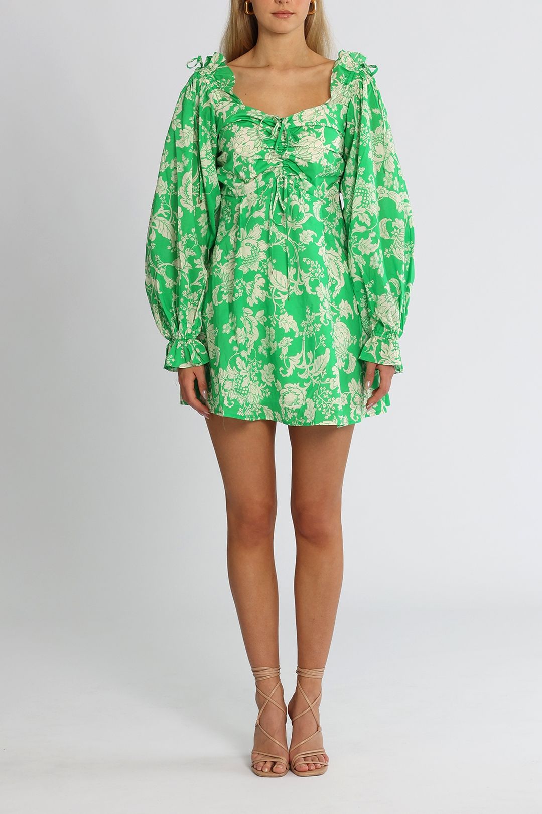 Hire Mary Anne Mini Dress in Green | Alice McCall | GlamCorner