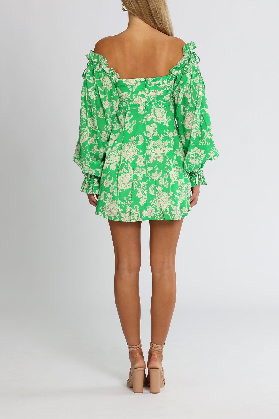 Hire Mary Anne Mini Dress in Green | Alice McCall | GlamCorner