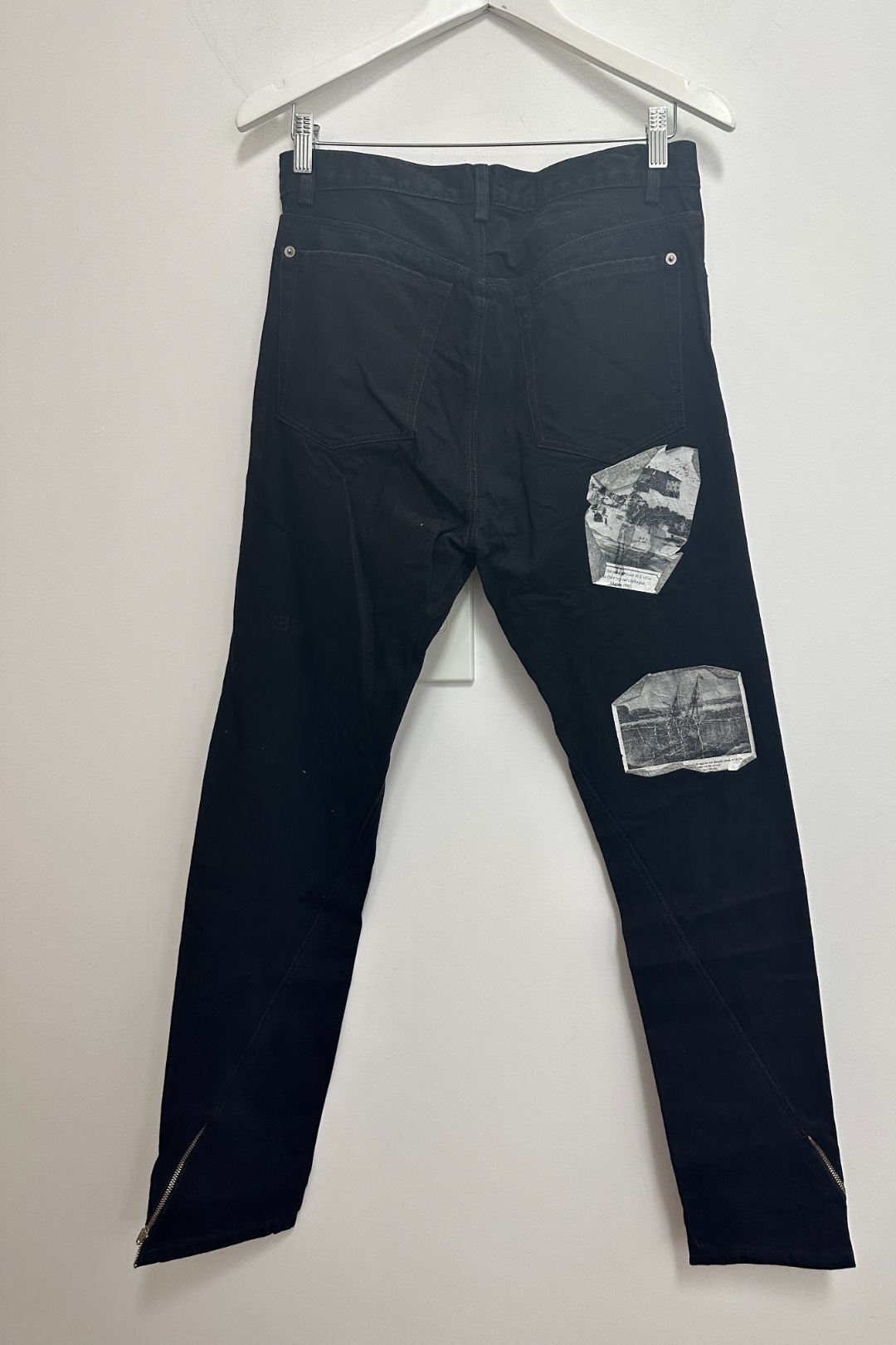 Buy Ankle Zipper Black Jeans | Ksubi | GlamCorner