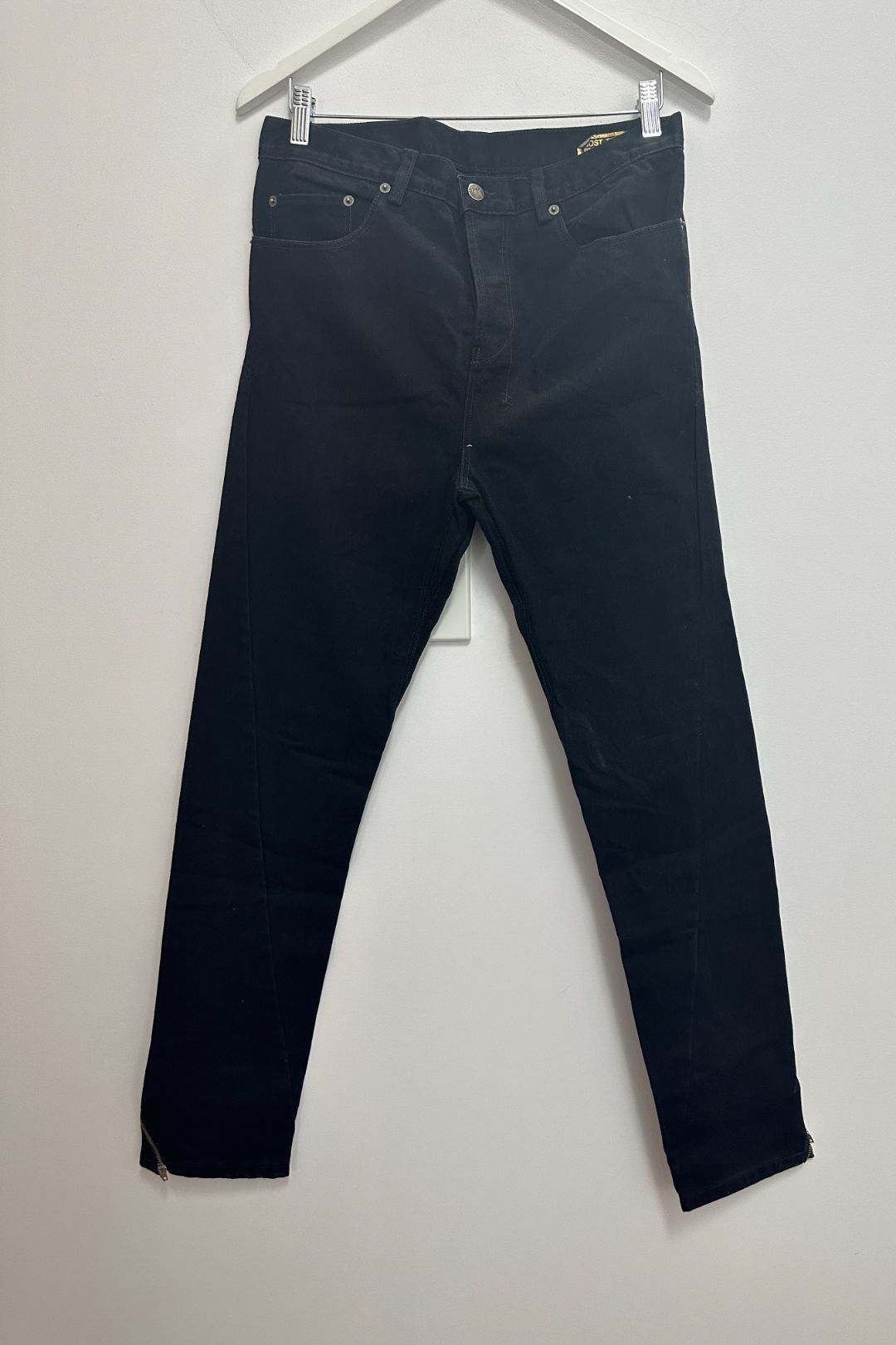 Buy Ankle Zipper Black Jeans | Ksubi | GlamCorner