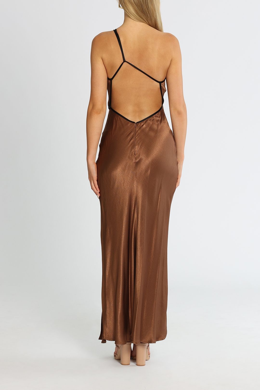 Hire Kehlani Maxi Dress in Chocolate | Bec and Bridge | GlamCorner