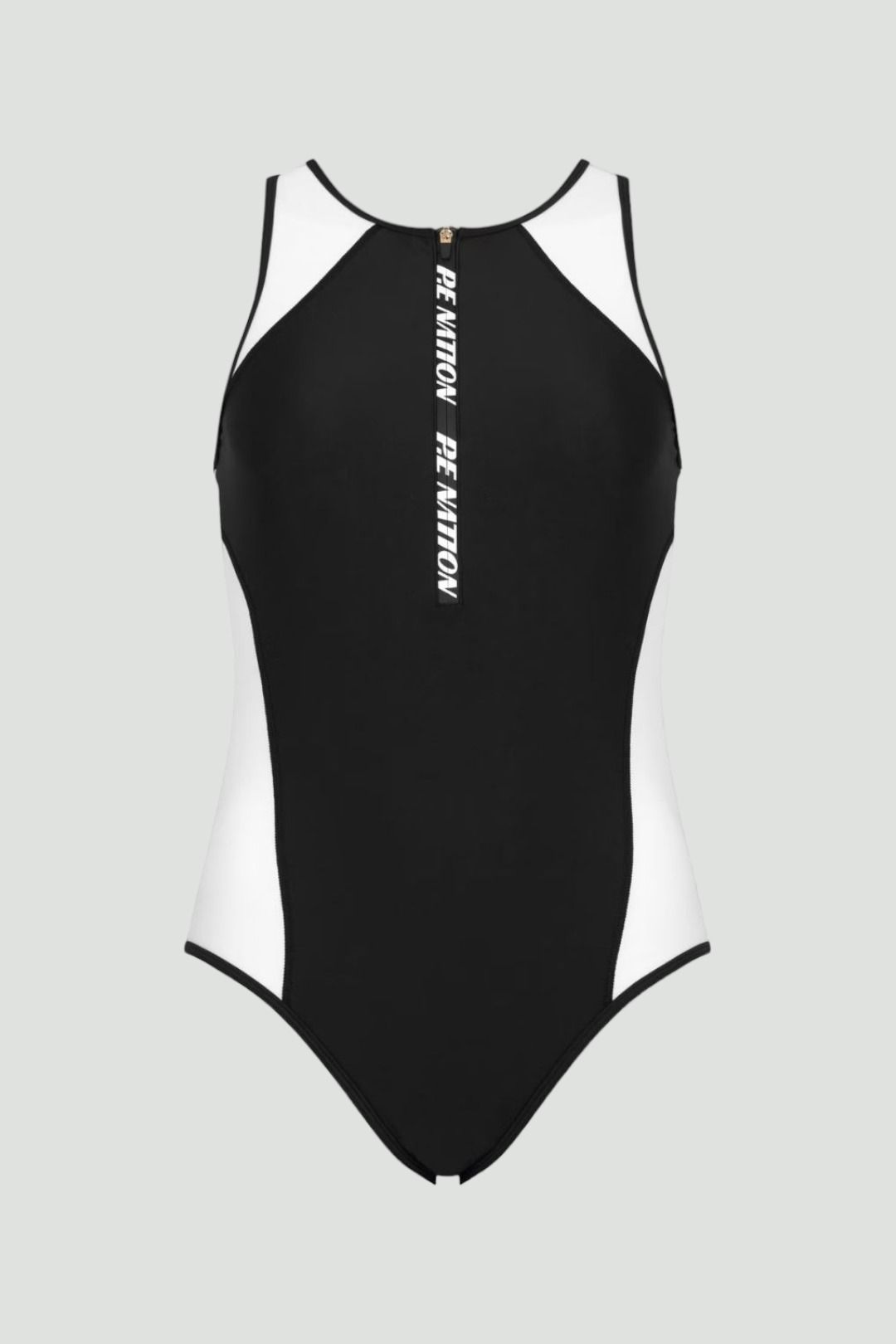Buy Black And White Super Sprint One Piece Swimsuit Pe Nation
