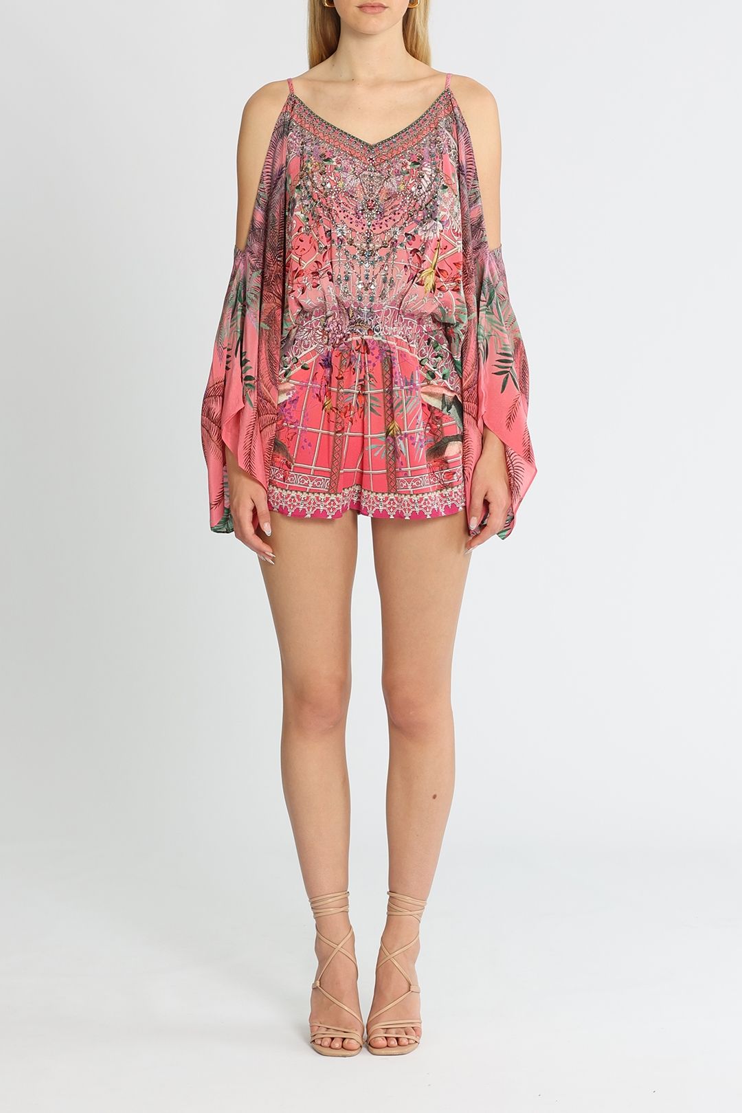 Hire Drop Shoulder Mini Playsuit - Glasshouse Romance | Camilla ...