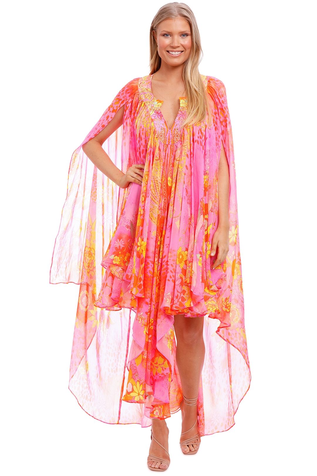 Hire Long Angel Cape | Camilla | GlamCorner