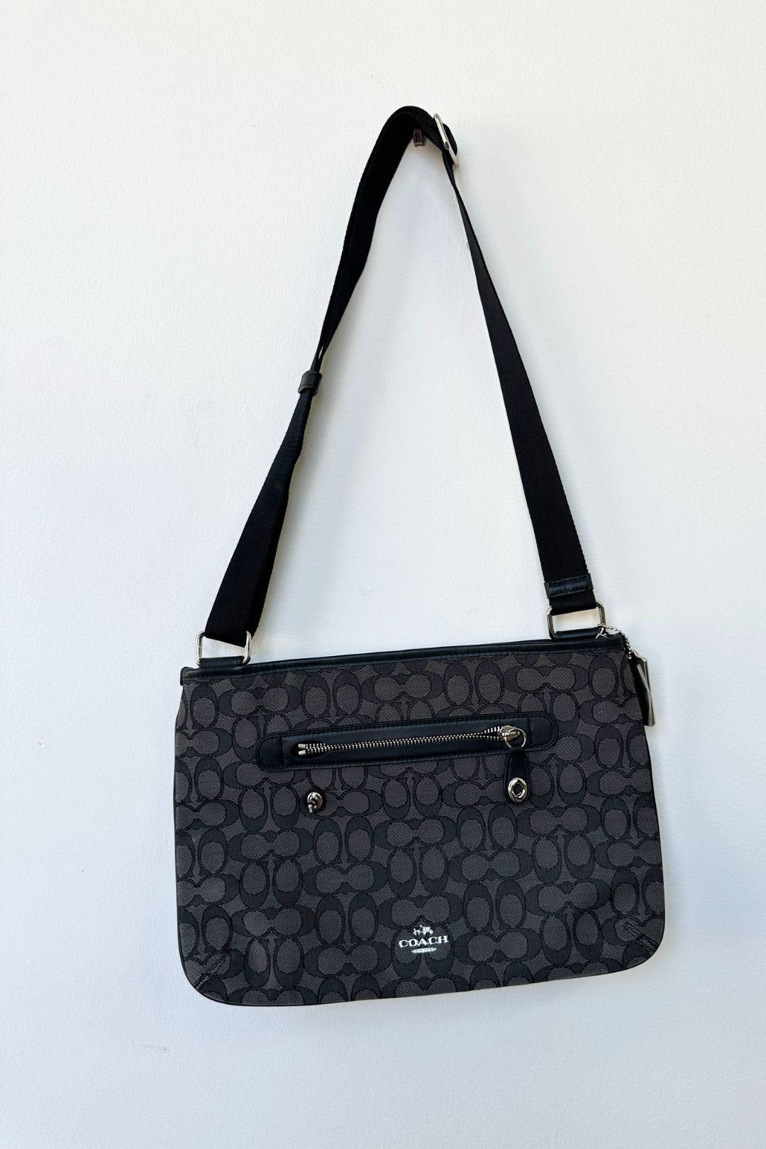 Buy Black Signature Crossbody Bag | Coach | GlamCorner