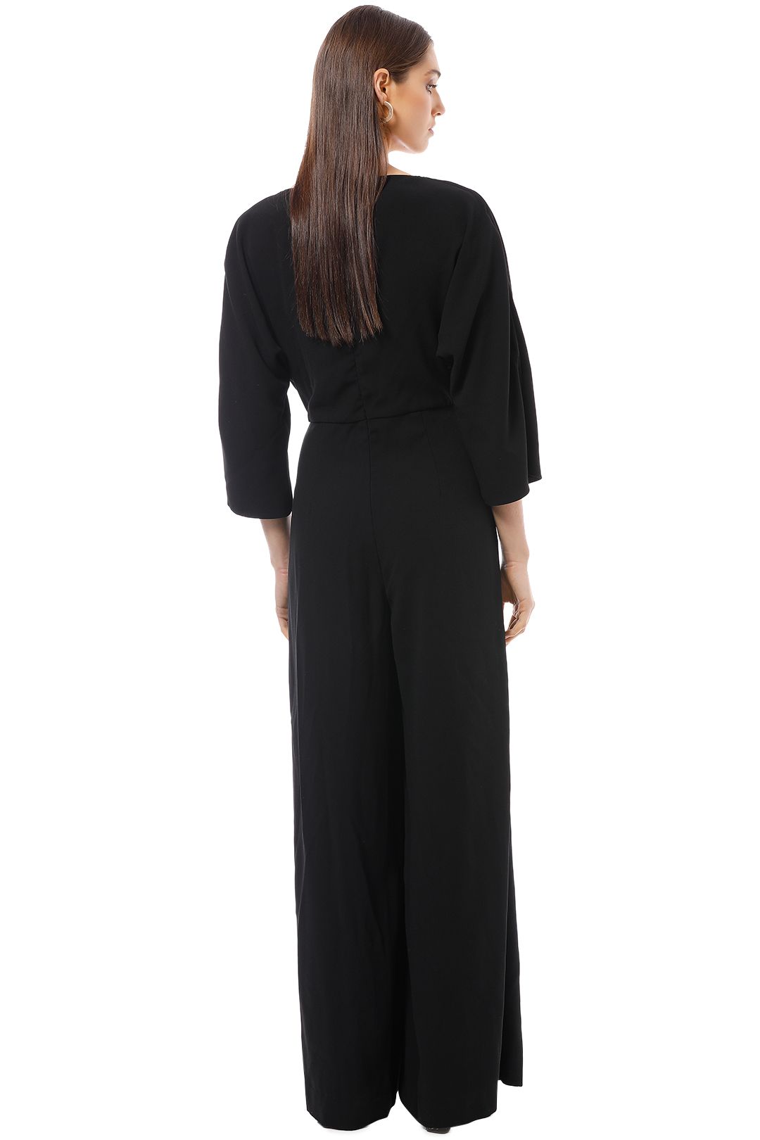 Crepe Magyar Sleeve Jumpsuit by Cue for Rent