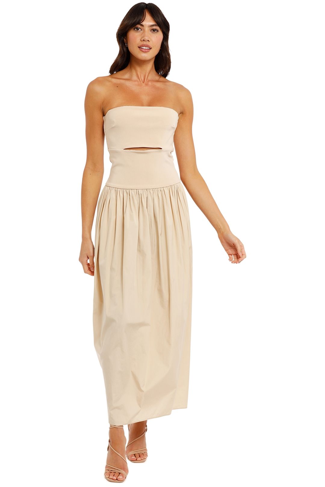 Beige Designer Dresses for Hire | GlamCorner