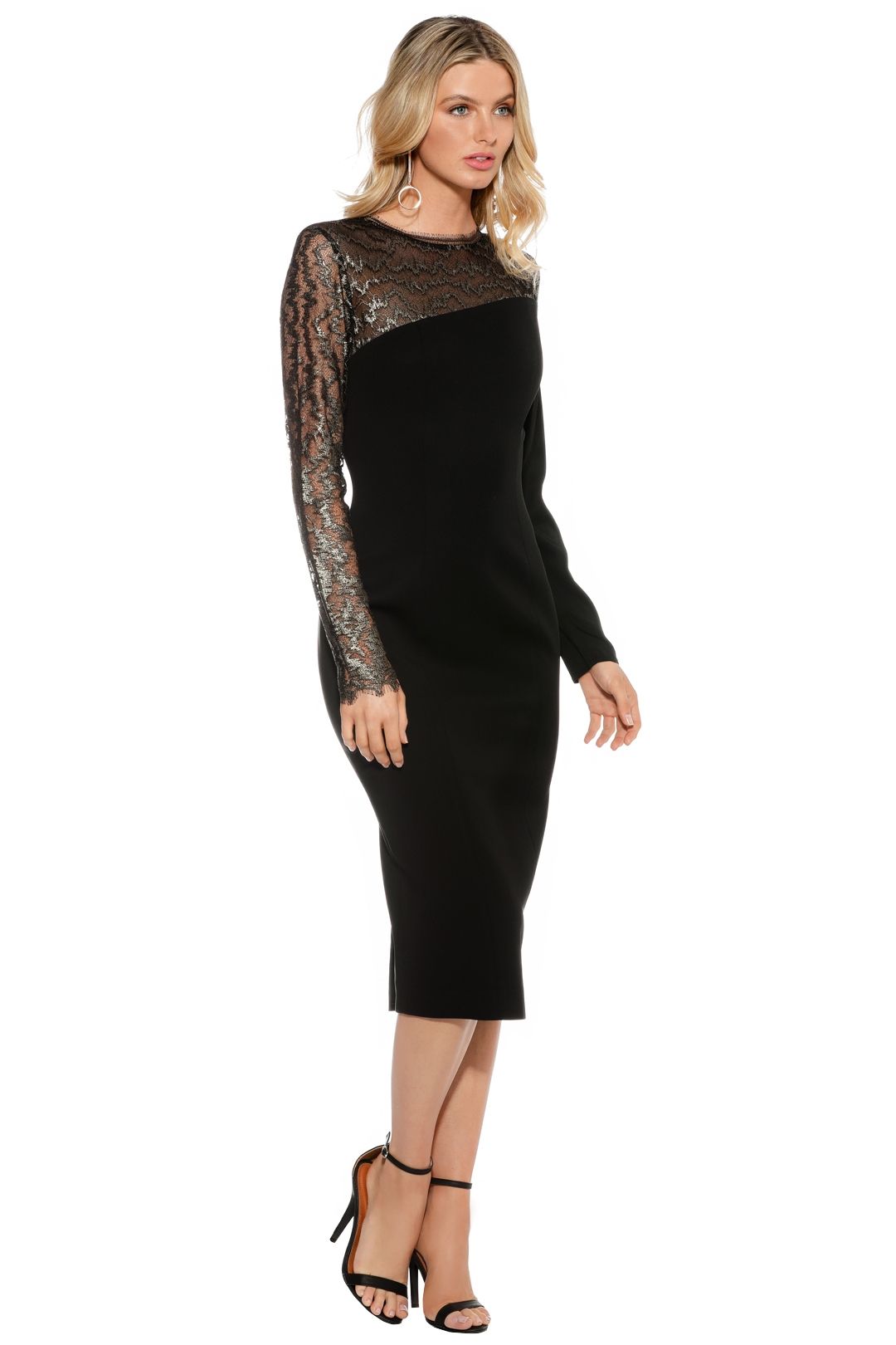 Lace Sleeve Dress by Ginger & Smart for Hire | GlamCorner