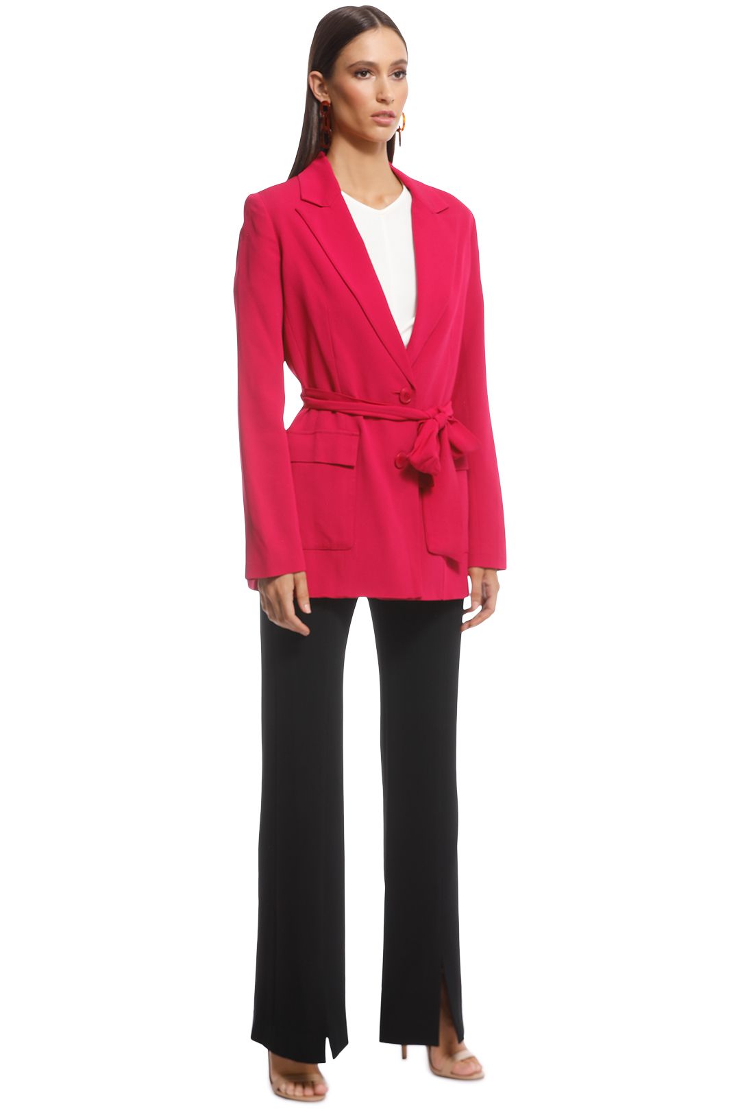 Stasis Jacket in Shocking Pink by Ginger and Smart for Hire | GlamCorner