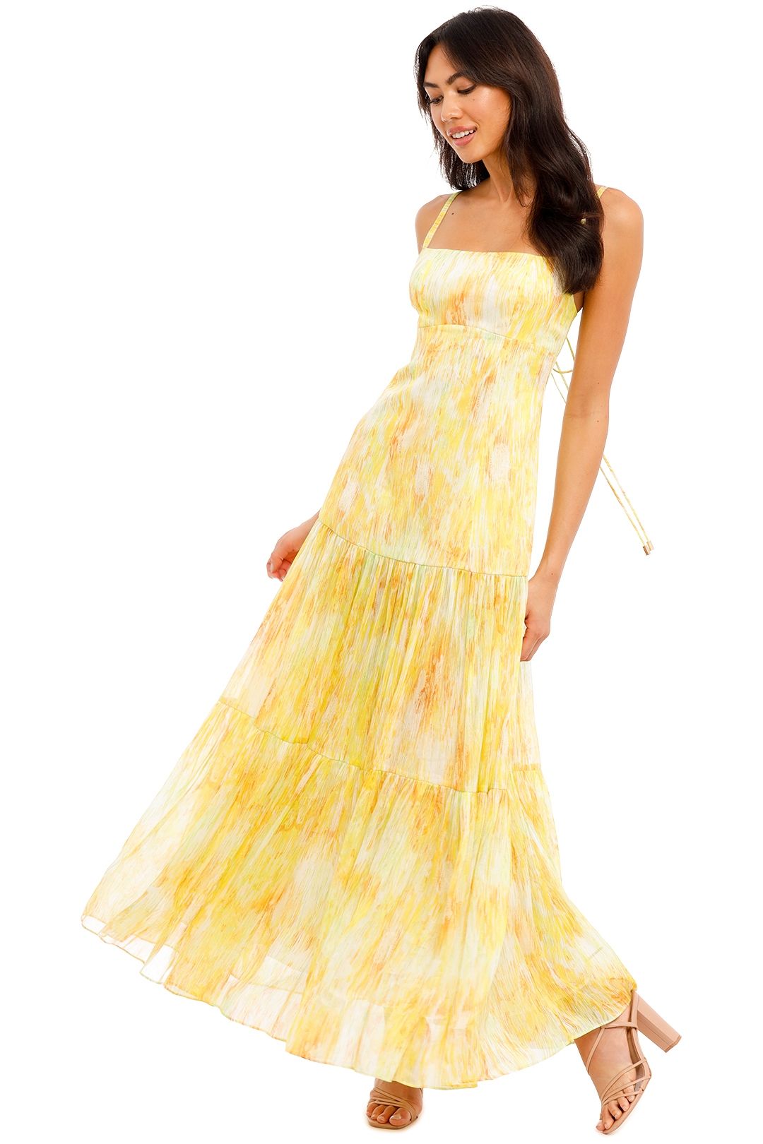 Hire Radiate Sundress in Sunshine Yellow | Ginger and Smart | GlamCorner