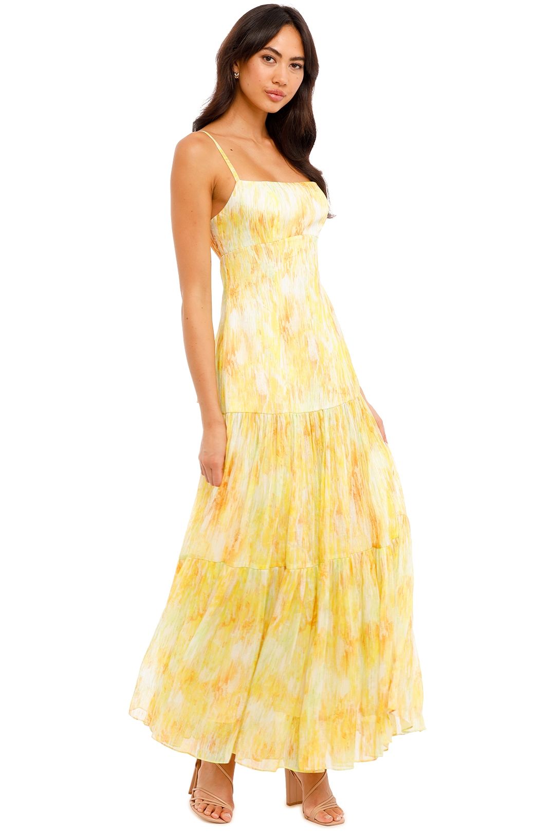 Hire Radiate Sundress in Sunshine Yellow | Ginger and Smart | GlamCorner