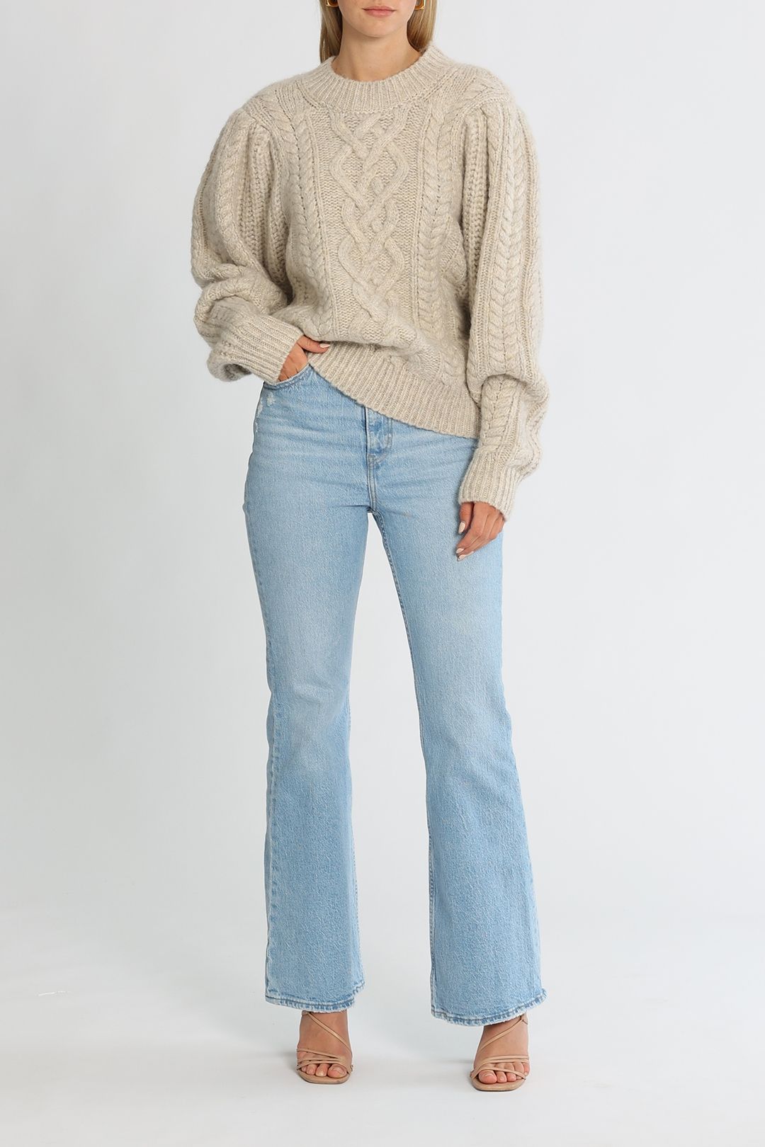 Hire Raith Chalk Hairy Irish Knit | Isabel Marant | GlamCorner