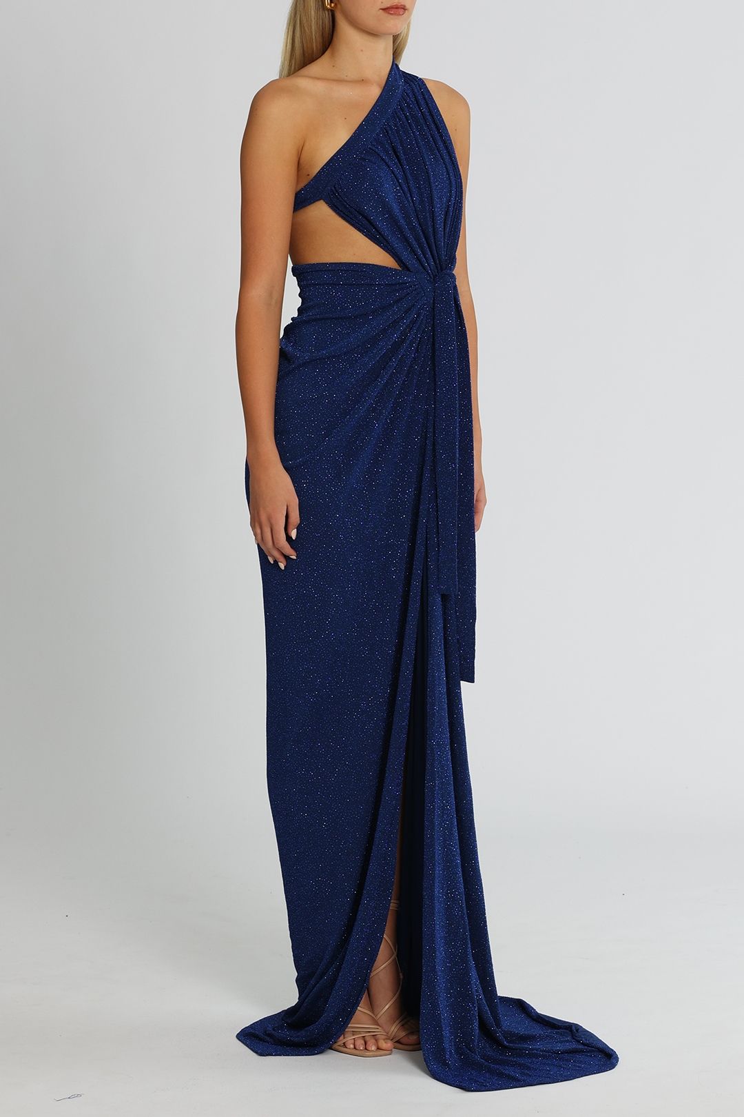 Hire Disa Gown - Blue Sparkle | J. Angelique | GlamCorner