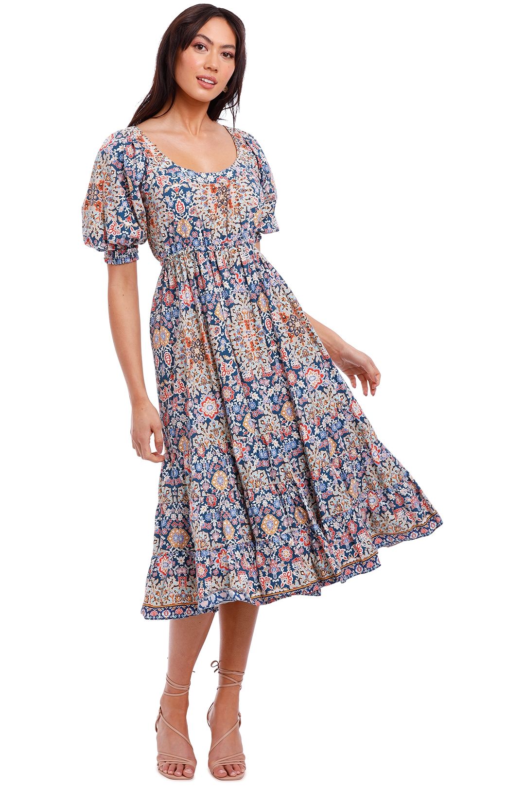 Fleur LS Midi Dress | Rebecca Vallance | GlamCorner