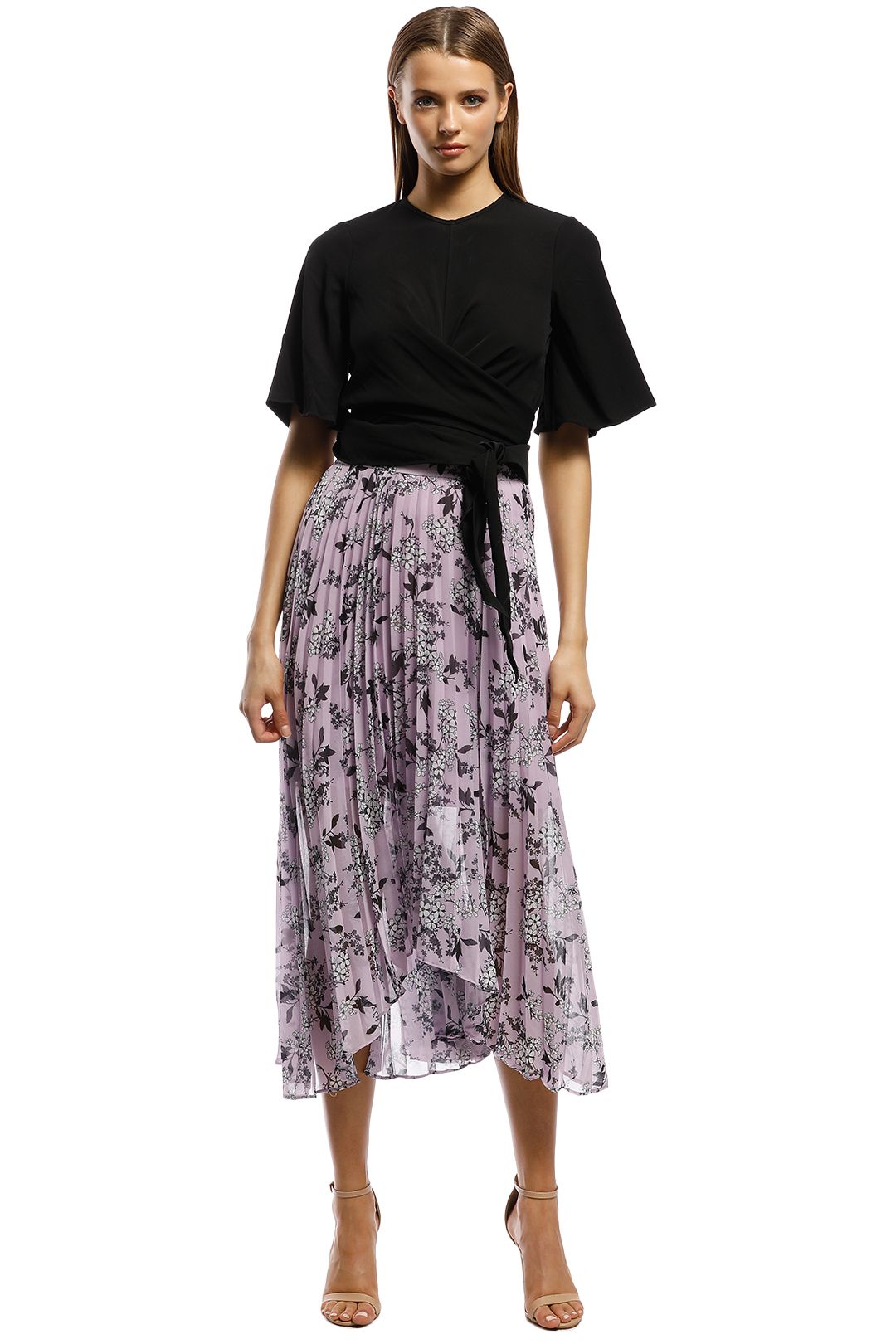 Unique Skirt in Lilac Floral by Keepsake the Label for Rent
