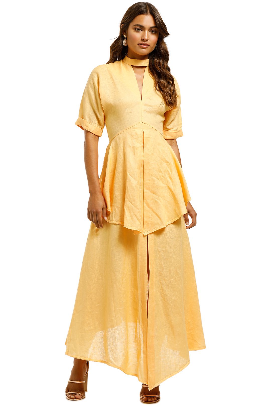 Anthropocene Two Way Dress in Sunkiss by KITX for Hire | GlamCorner