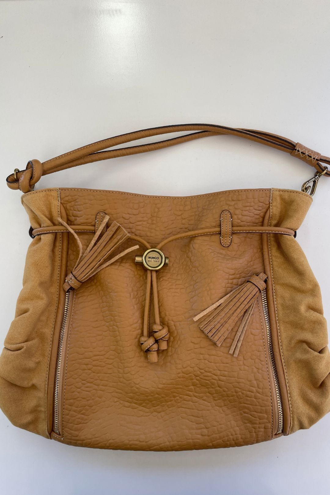 Buy Fintasia Tan Tote Bag | Mimco | GlamCorner