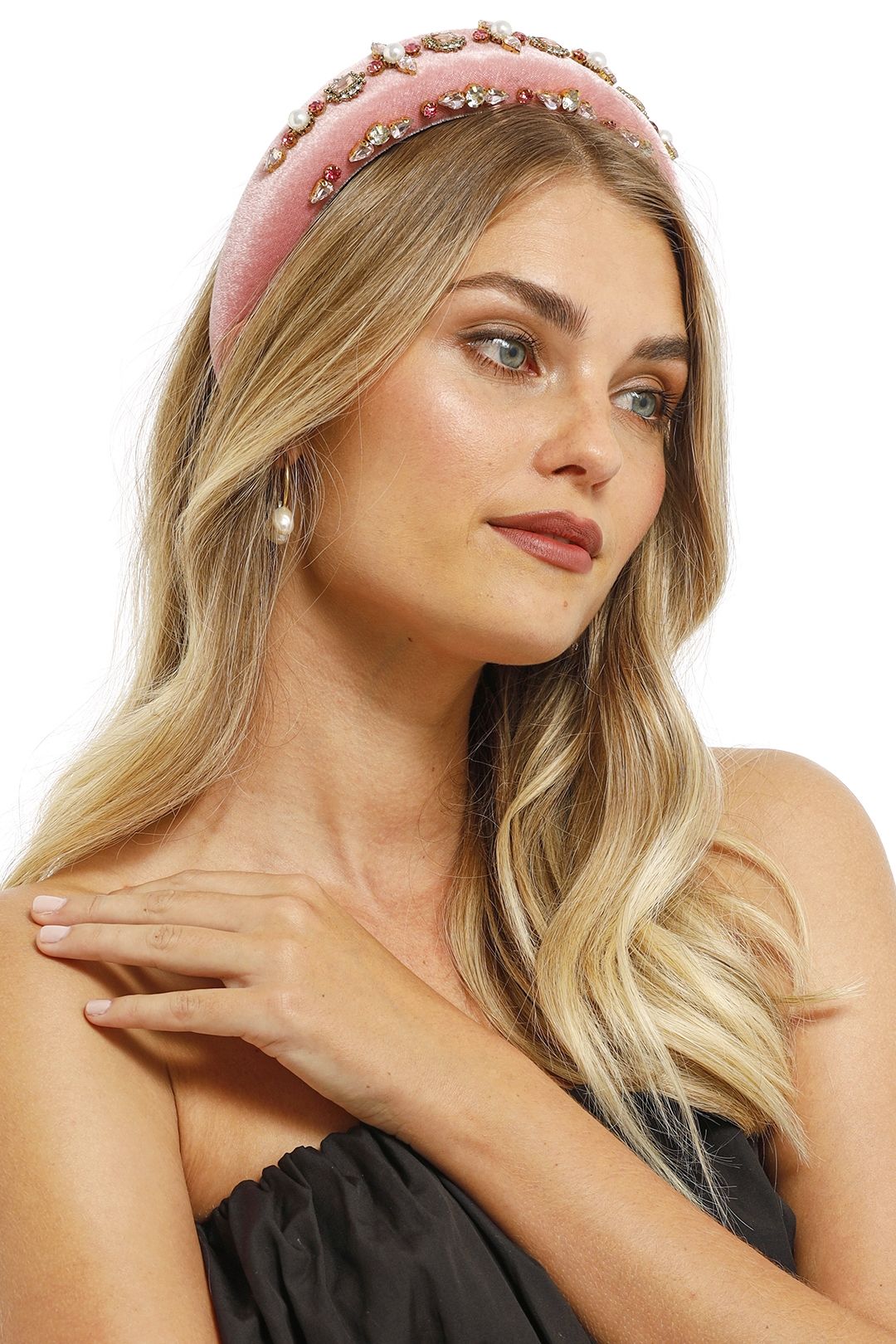 Hire Genna Headband in Pink | Morgan and Taylor | GlamCorner