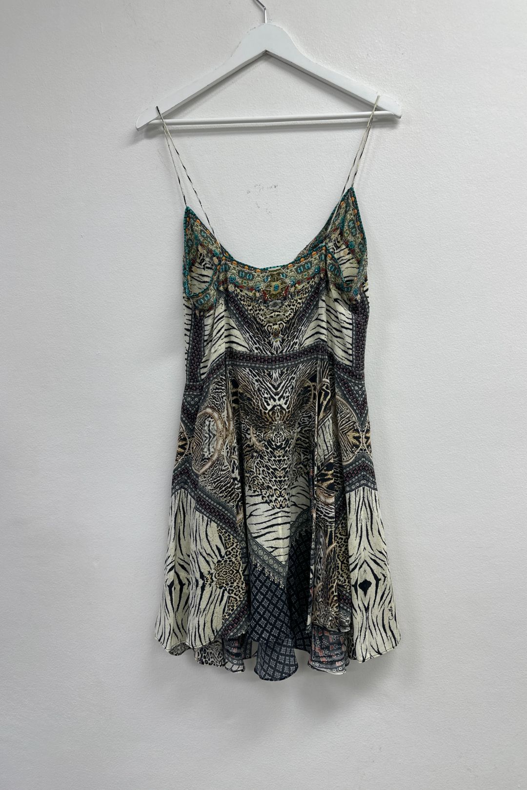 Buy Multi The Bodyguard Short Dress With Tie Front Camilla Glamcorner