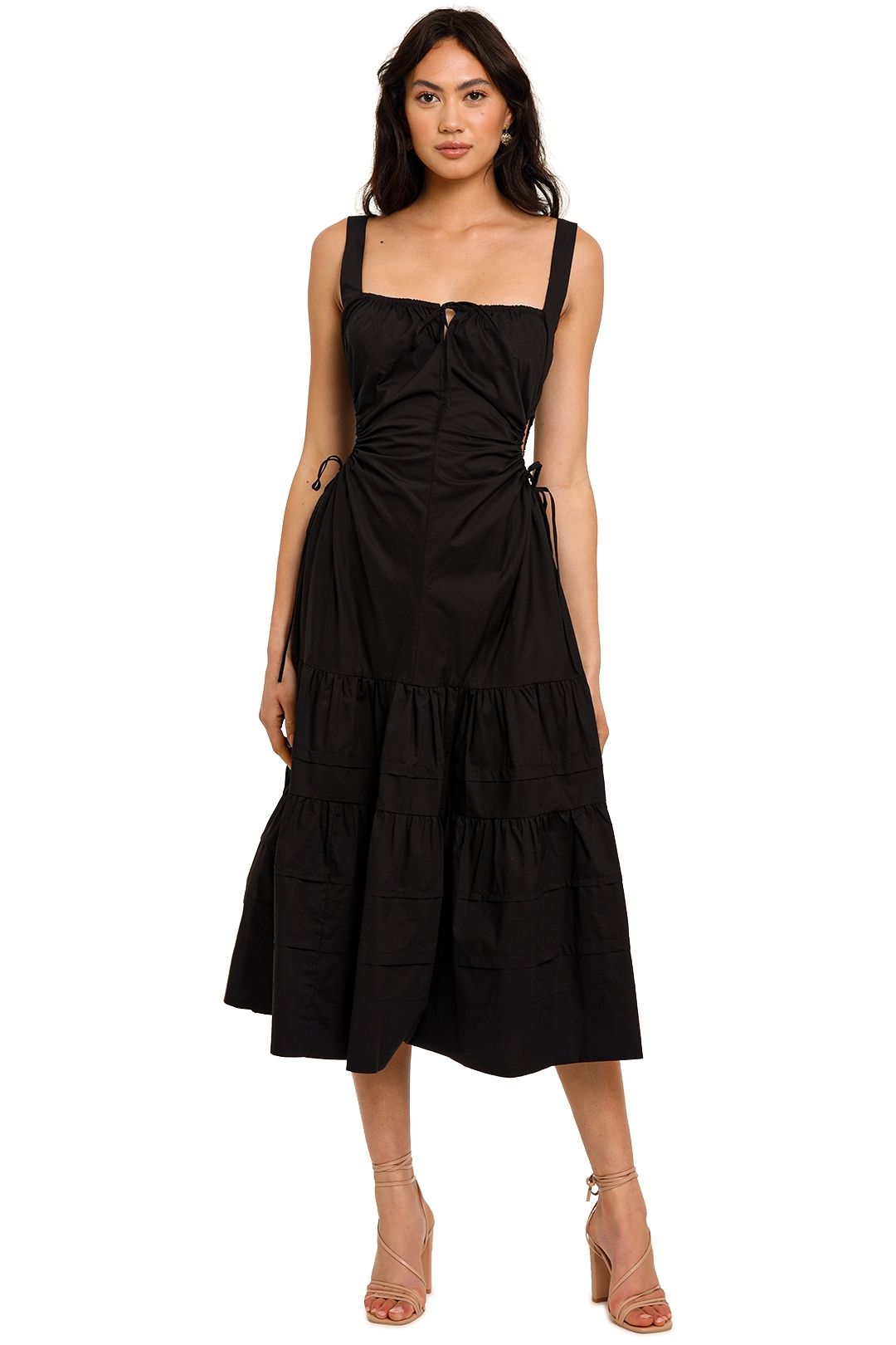Roper Dress in Black by Jay Godfrey for Hire | GlamCorner