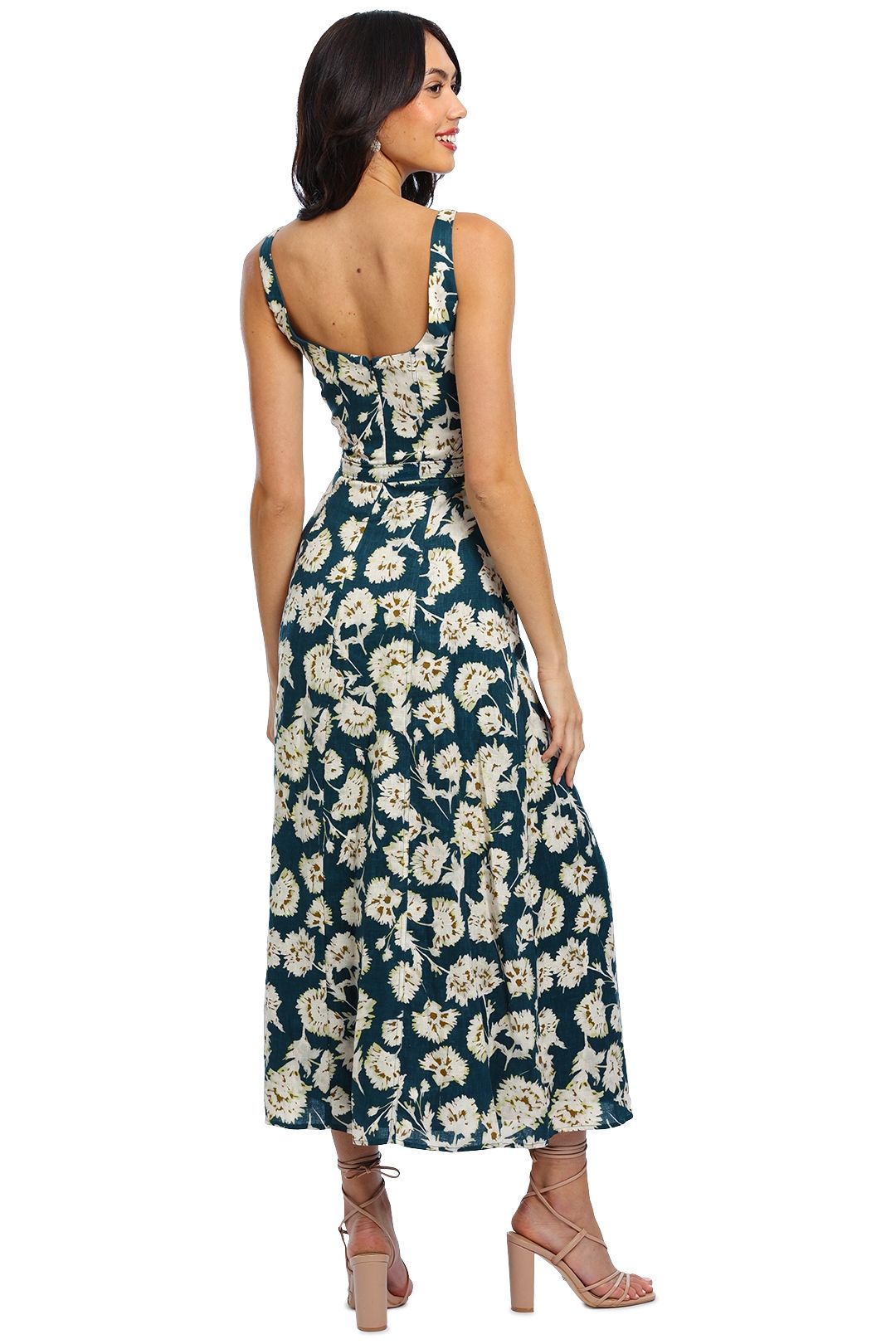 Hire Hadley Dress in Fan Floral | Nicholas | GlamCorner