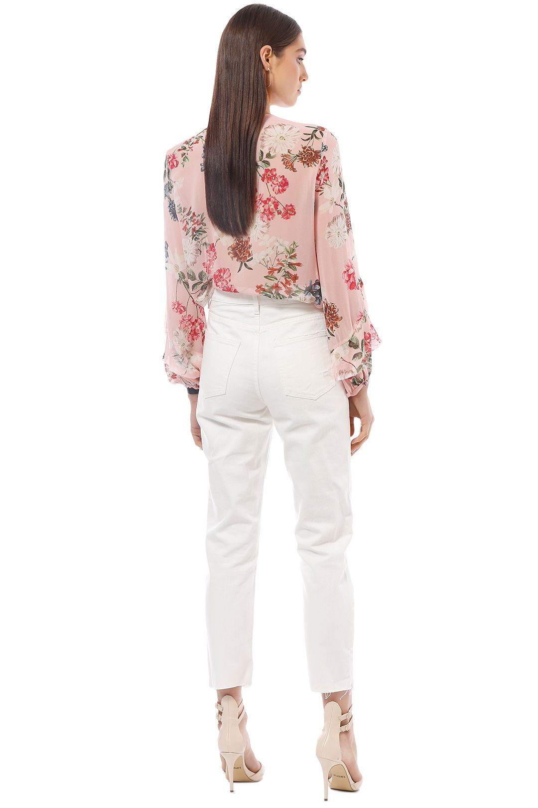 Lilac Floral Yoke Blouse by Nicholas for Rent