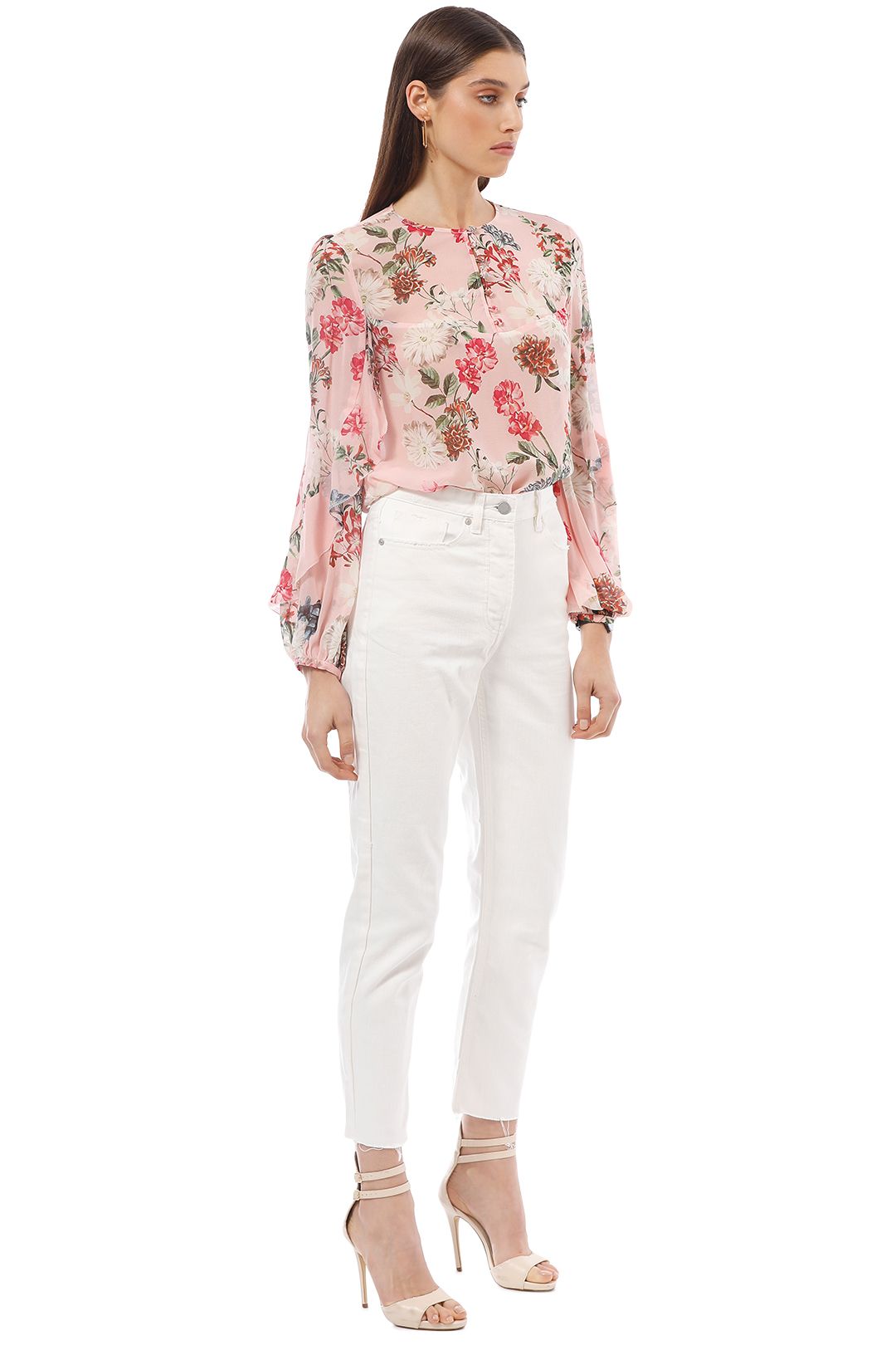Lilac Floral Yoke Blouse by Nicholas for Rent