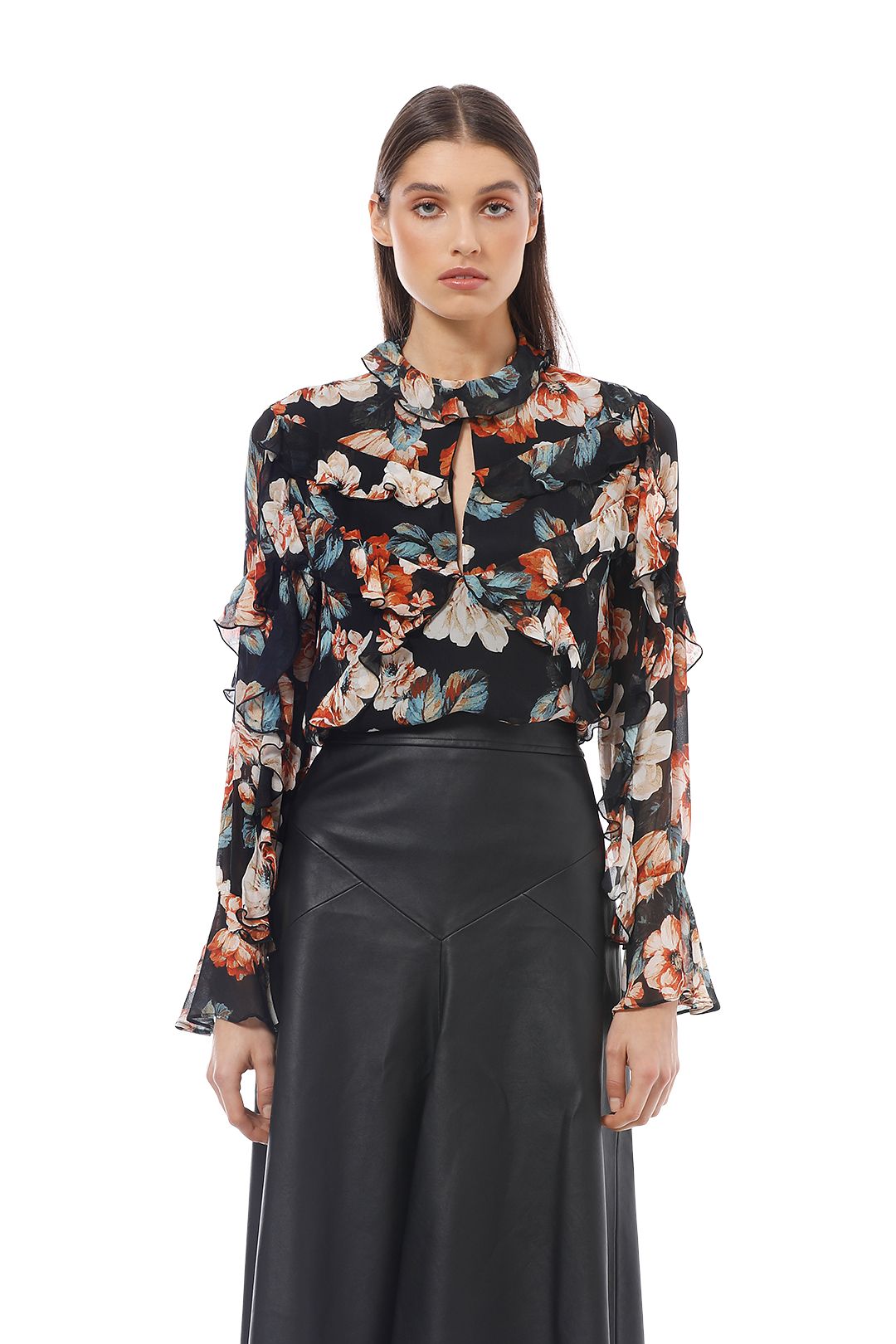 Lola Ruffle Layered Top by Nicholas for Rent | GlamCorner