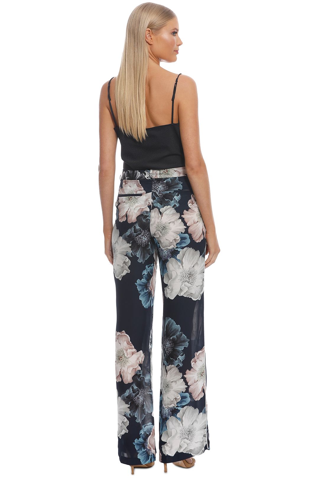 Navy Floral Palazzo Pant by Nicholas the Label for Rent