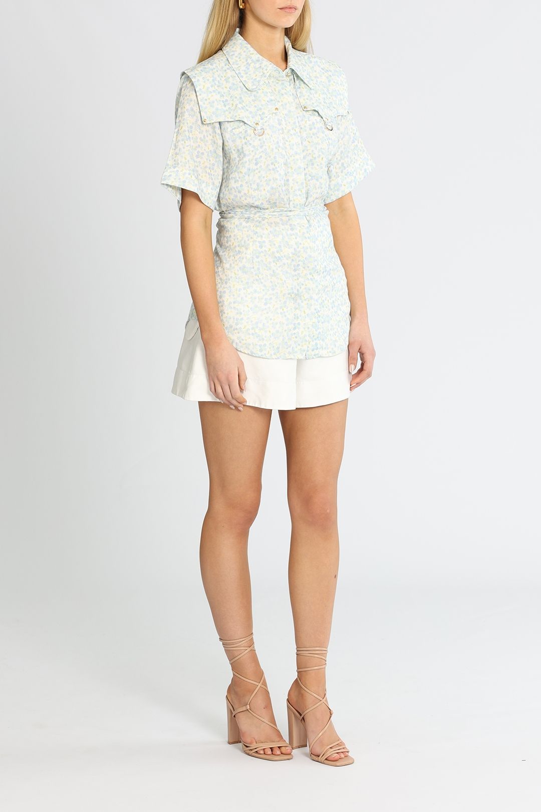 Hire Rêve Open Back Shirt | Saint Armont | GlamCorner