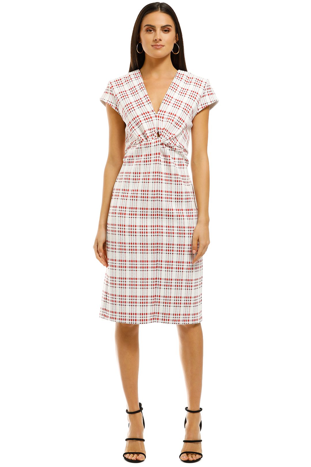 Plaid Turban Dress by Scanlan Theodore for Hire | GlamCorner
