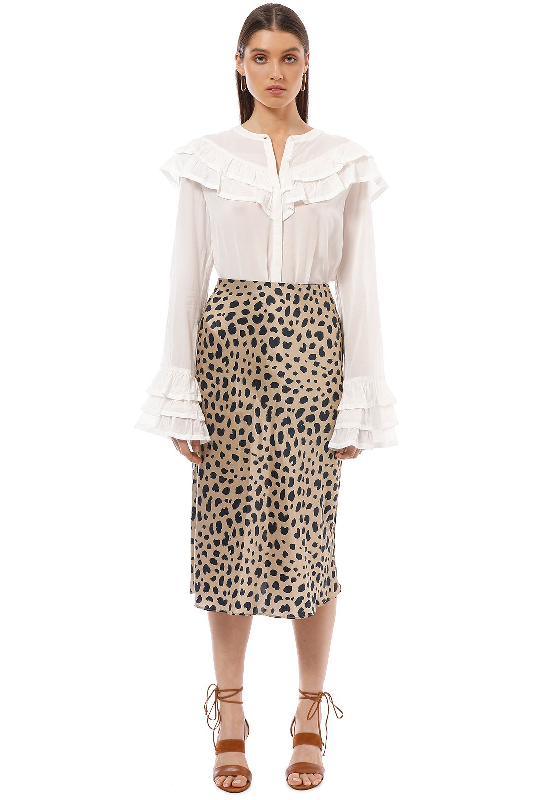 Ruffle Detail Pirate Blouse by Scotch & Soda for Hire