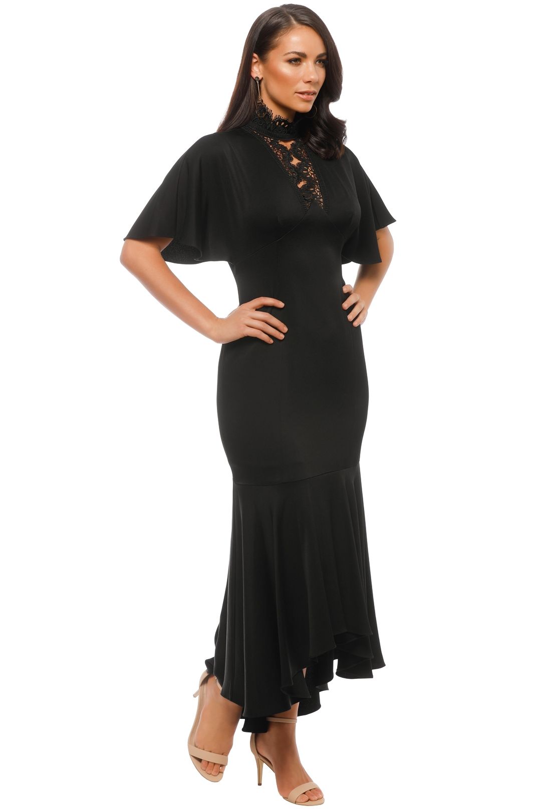 Darnawa Gown in Black by Shoshanna for Hire | GlamCorner
