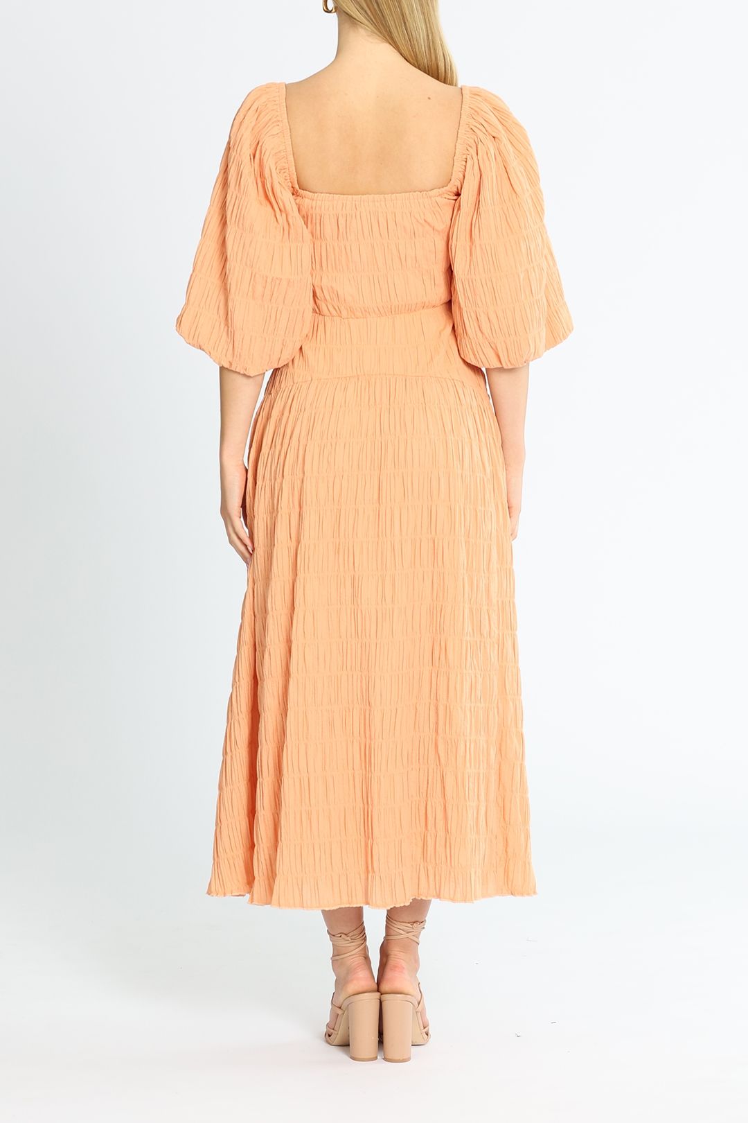 Hire Mercy Midi Dress in Orange | Sovere | GlamCorner