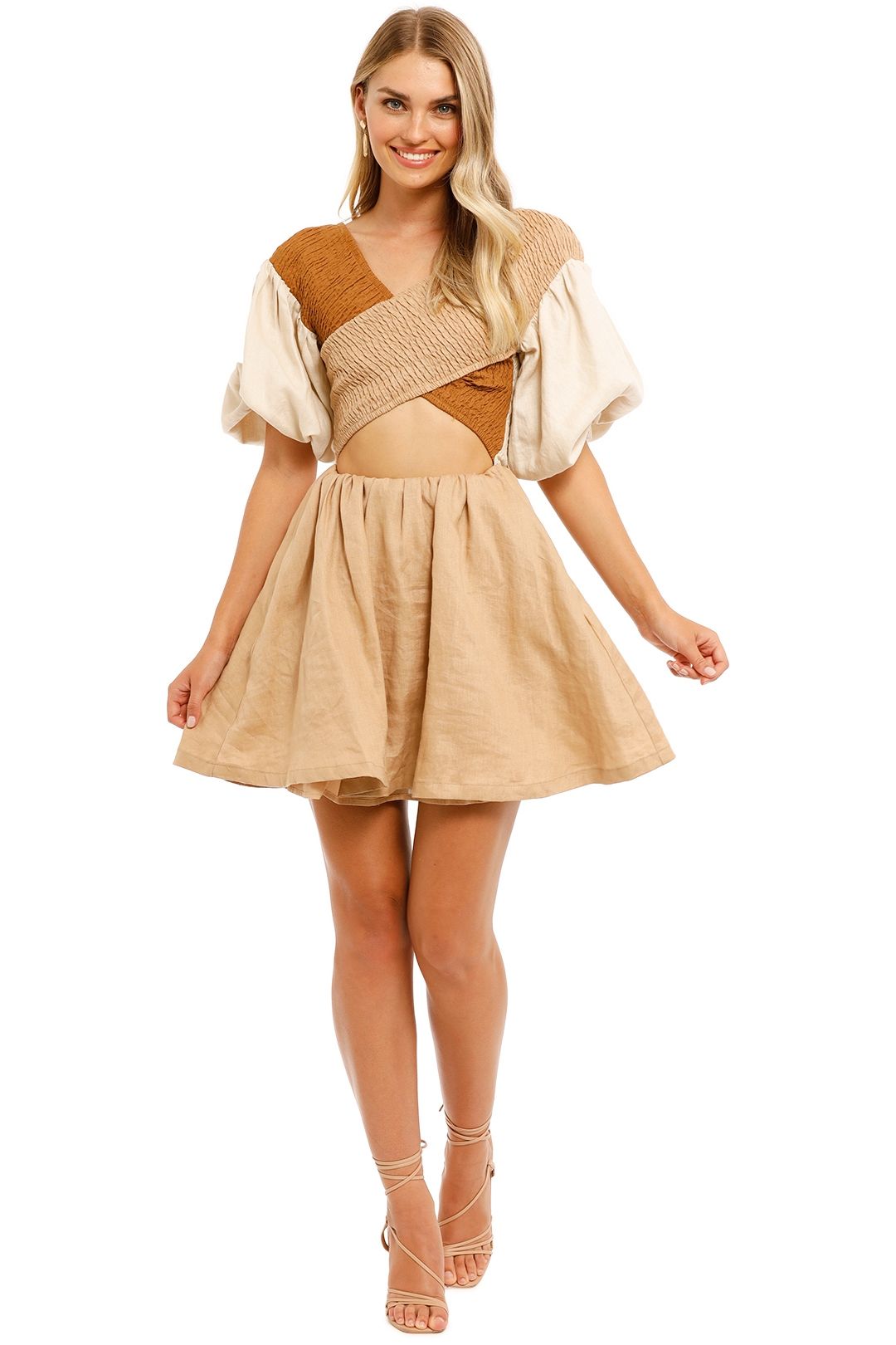 Beige Designer Dresses for Hire | GlamCorner
