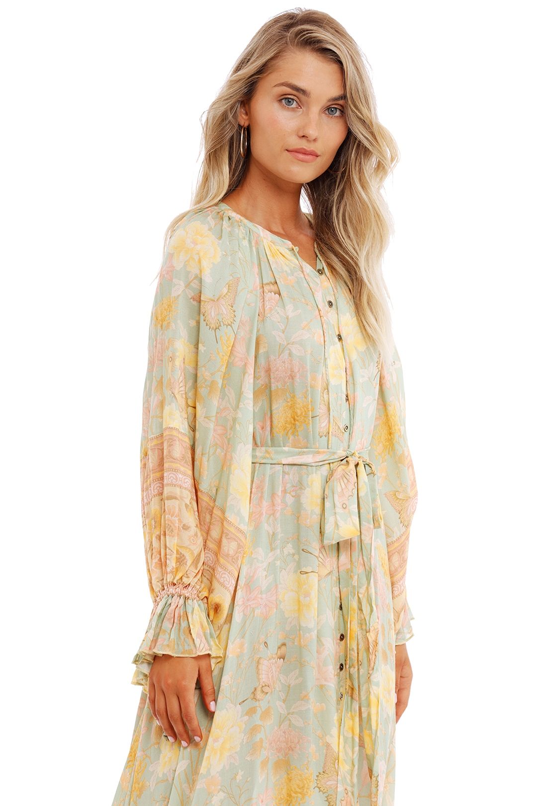 Hire Butterfly Gown in Botanical | Spell | GlamCorner