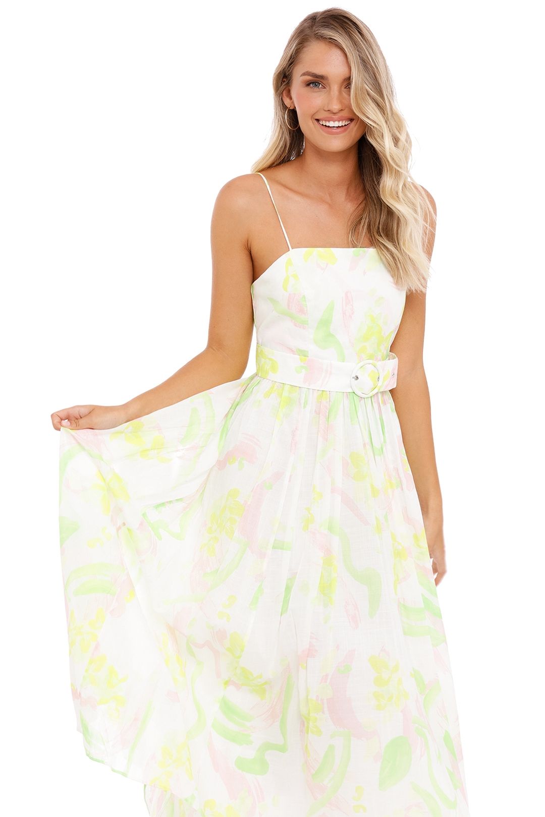 Hire Dalia Dress in Spring Winds | Steele | GlamCorner
