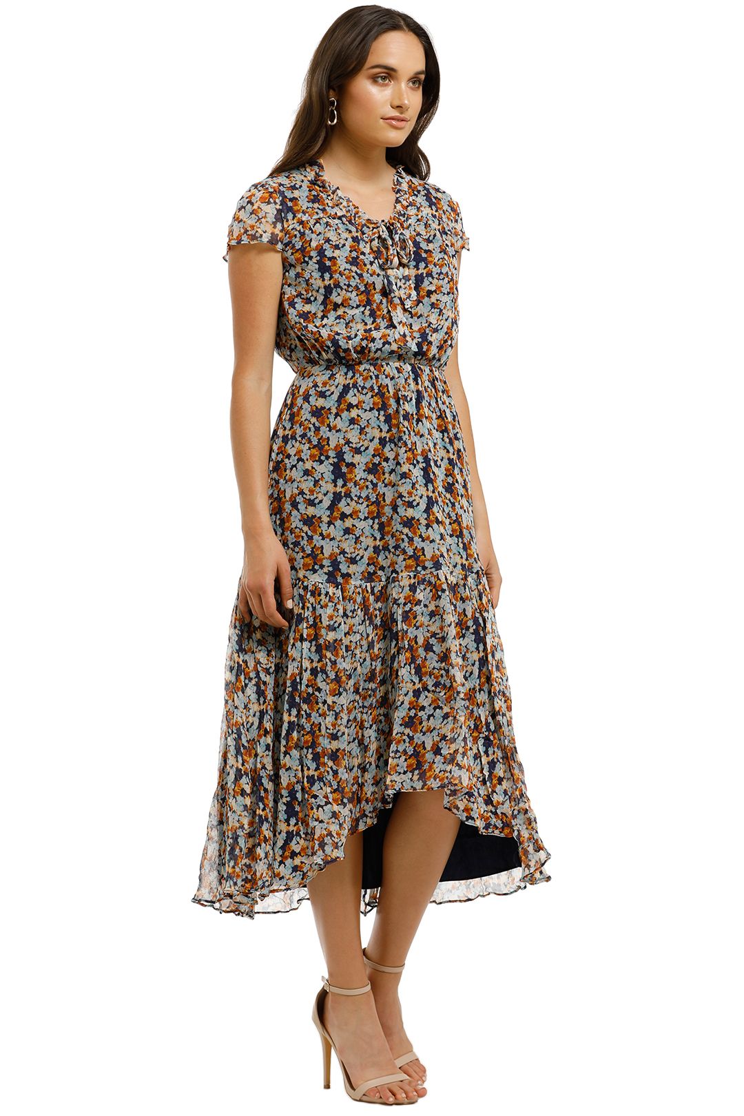 Dixie Midi Dress in Dixie Cup Floral by Stevie May for Rent | GlamCorner