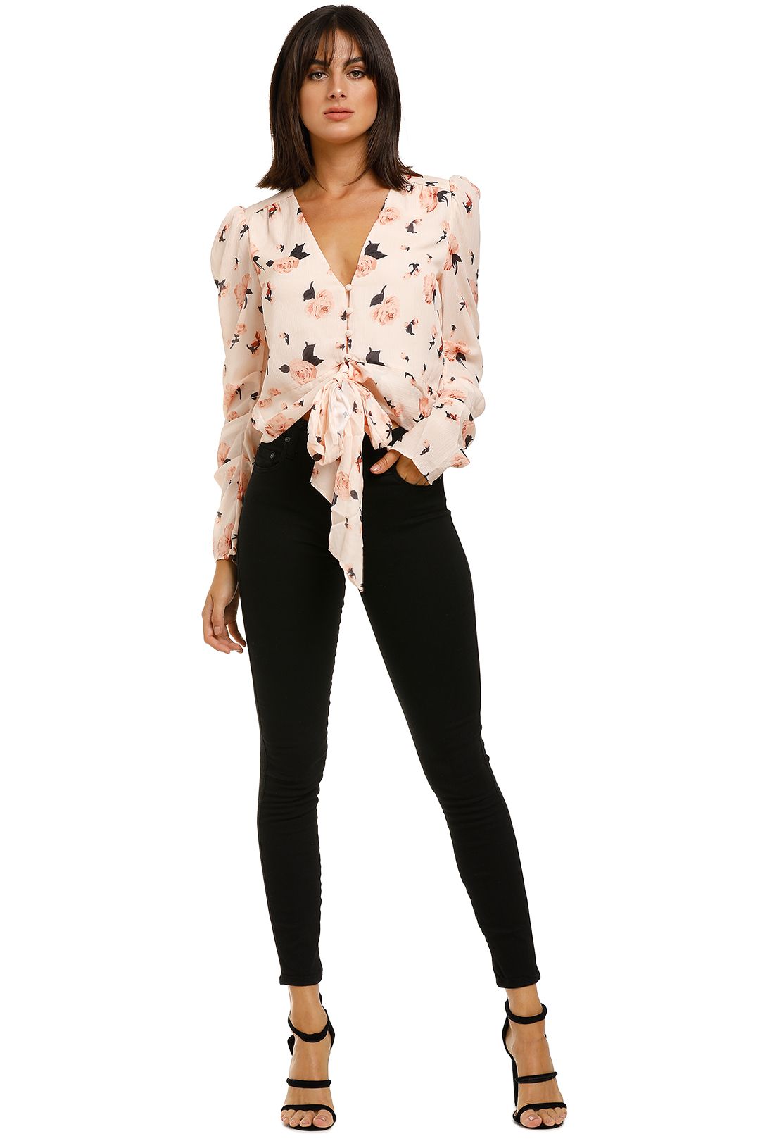 Rent Nora Top in Rose by The East Order | GlamCorner