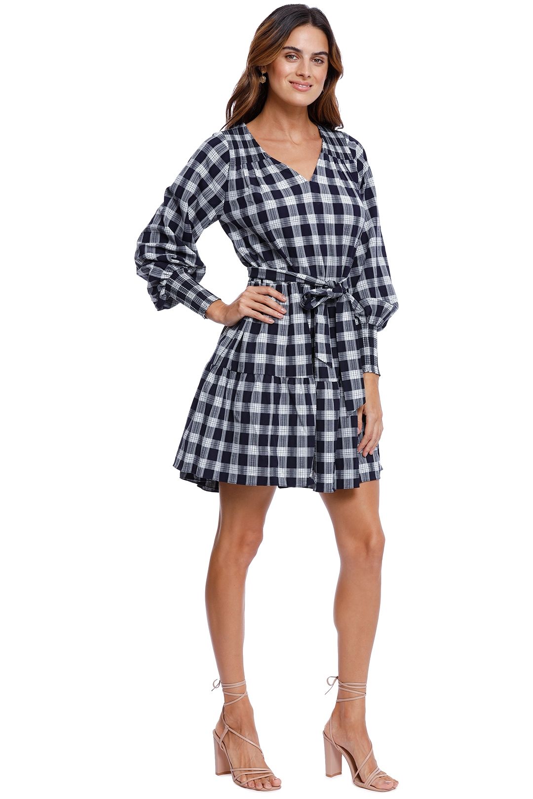 Hire Tiered Check Dress | Witchery | GlamCorner
