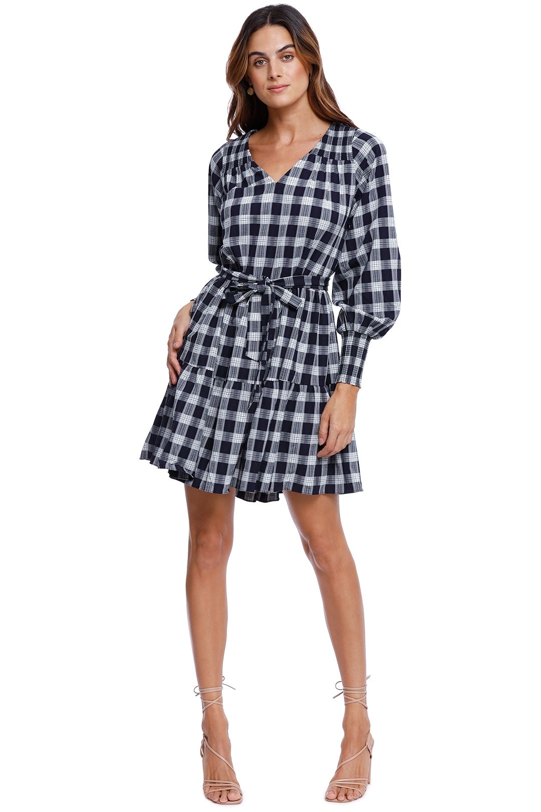 Hire Tiered Check Dress | Witchery | GlamCorner