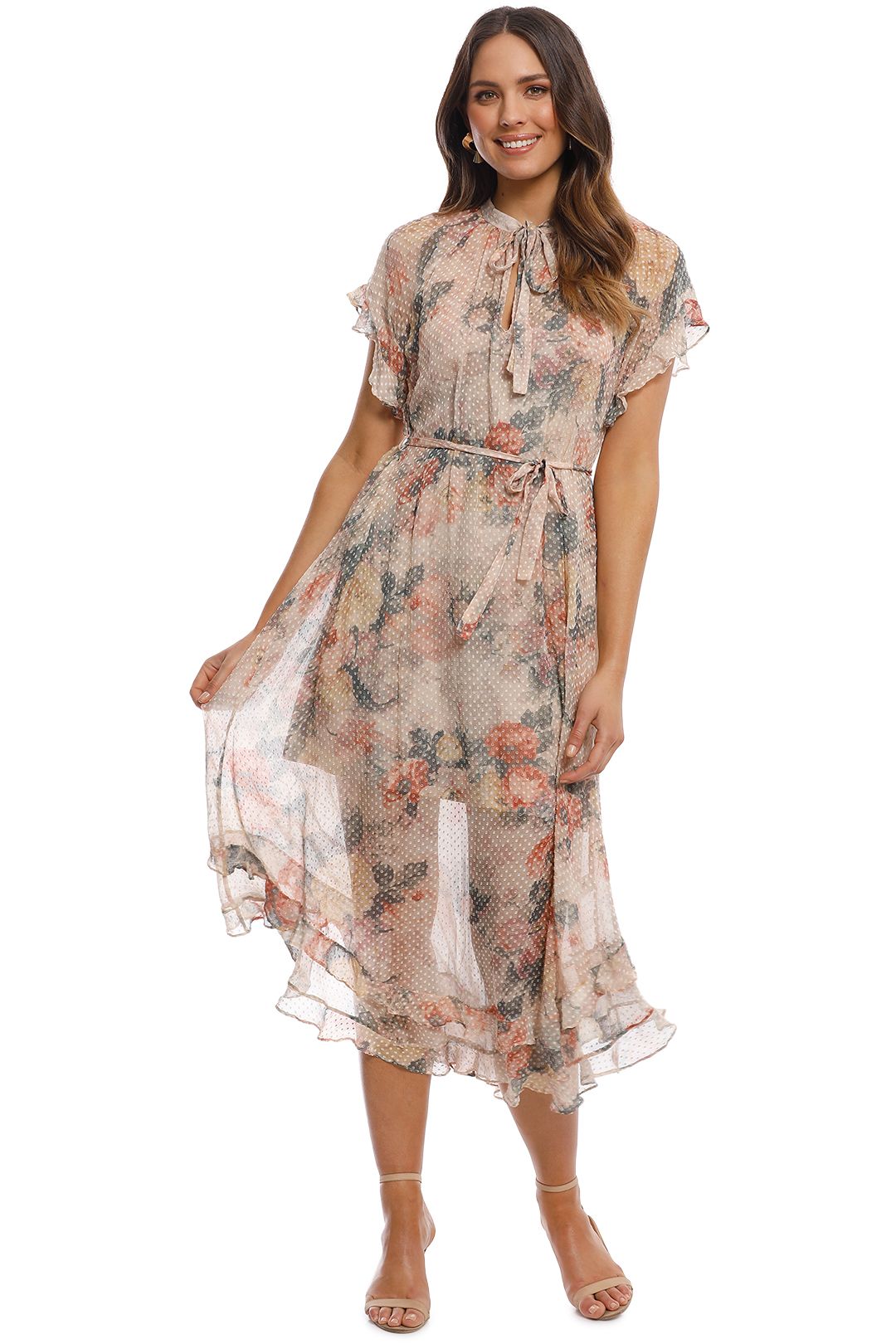 Radiate Cascade Dress by Zimmermann for Hire | GlamCorner